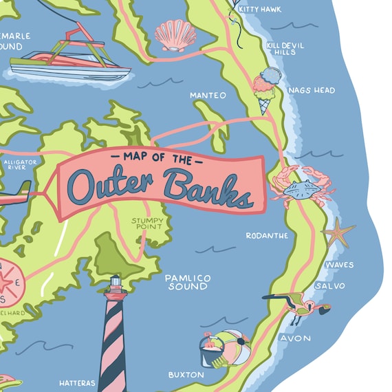 Map Outer Banks Vacation Rentals