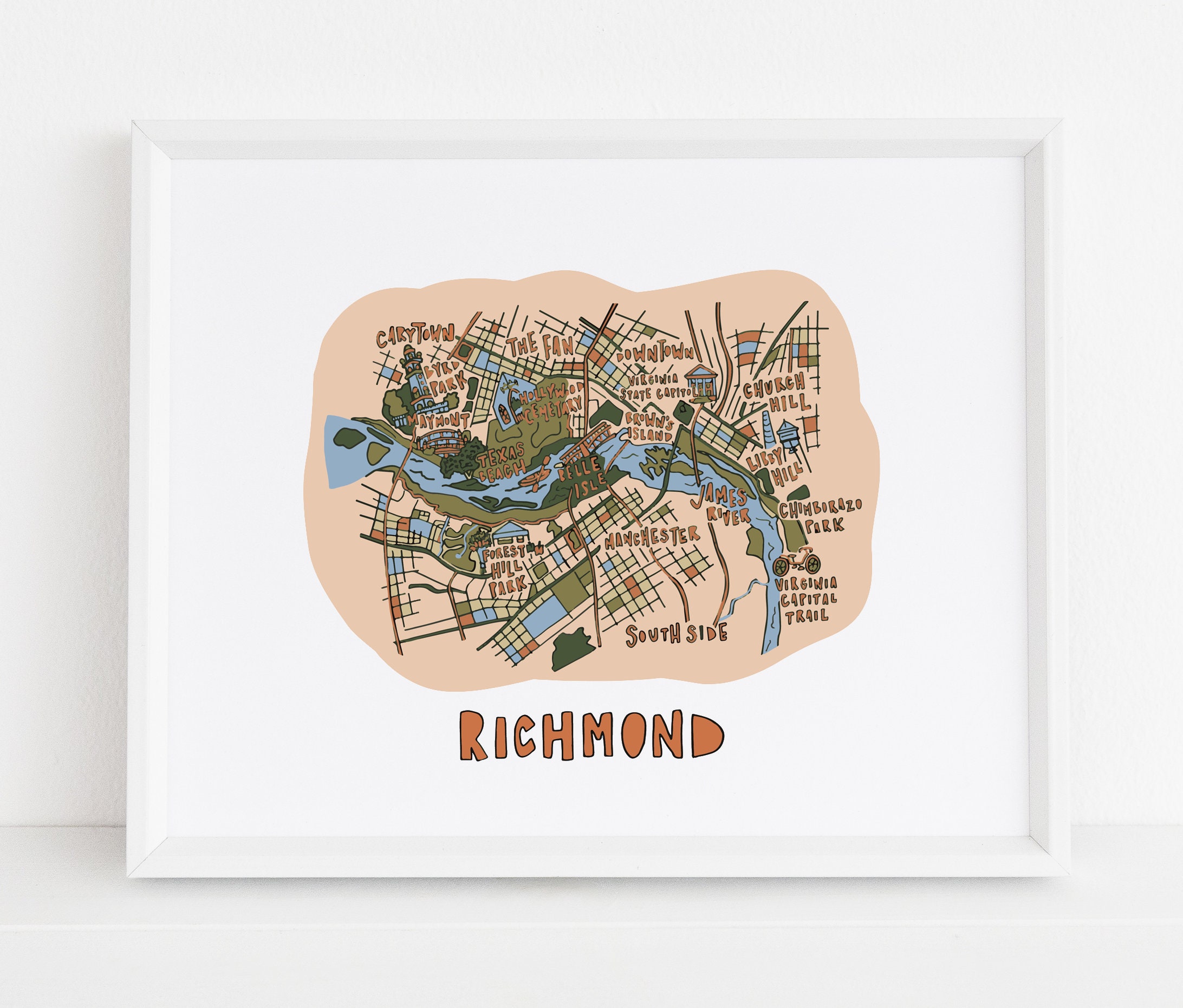 Map Of Downtown Richmond