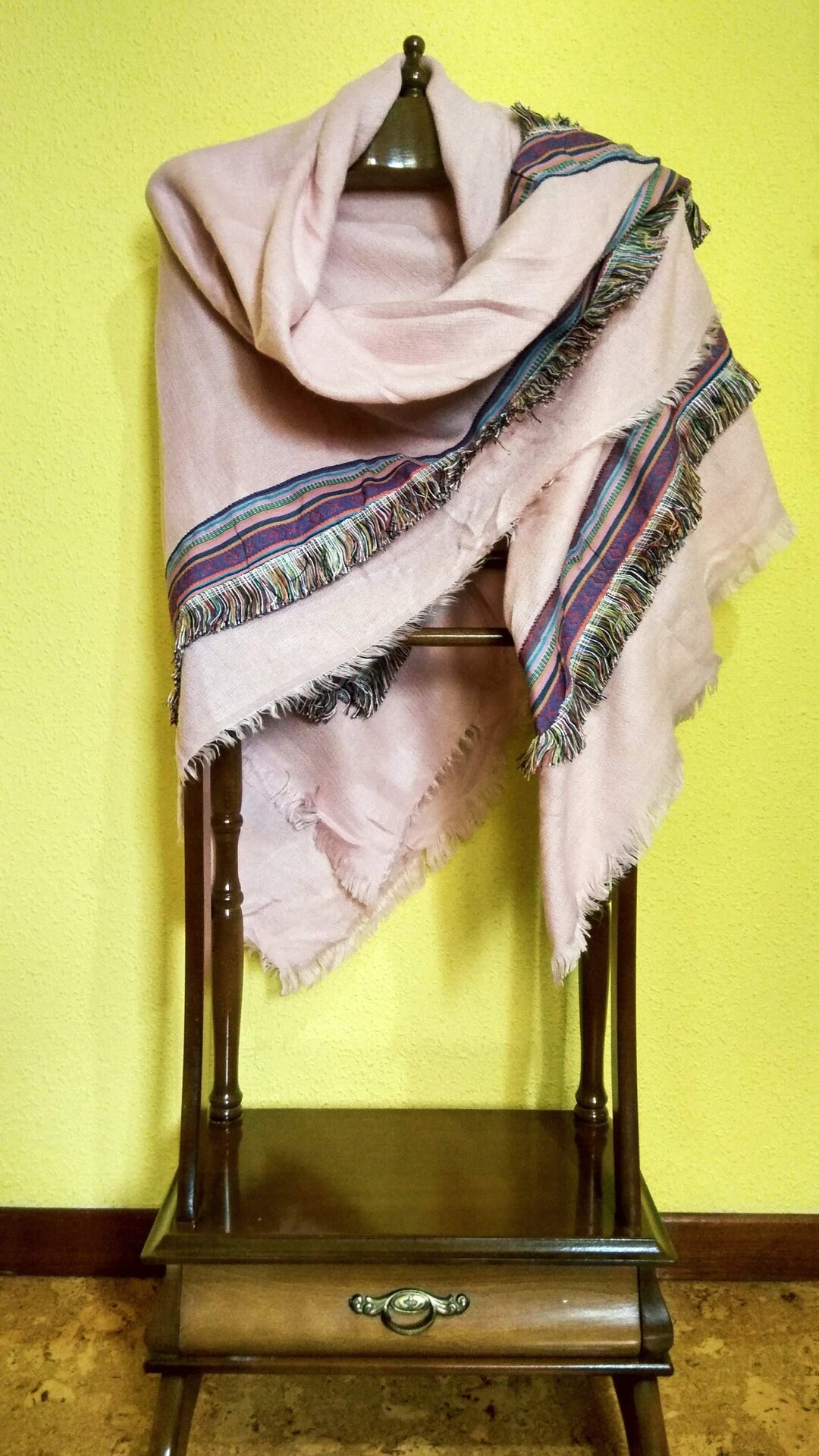 Light Pink Oversized Shawl / Stole. Indian Shawl. Indian Scarf. Indian ...