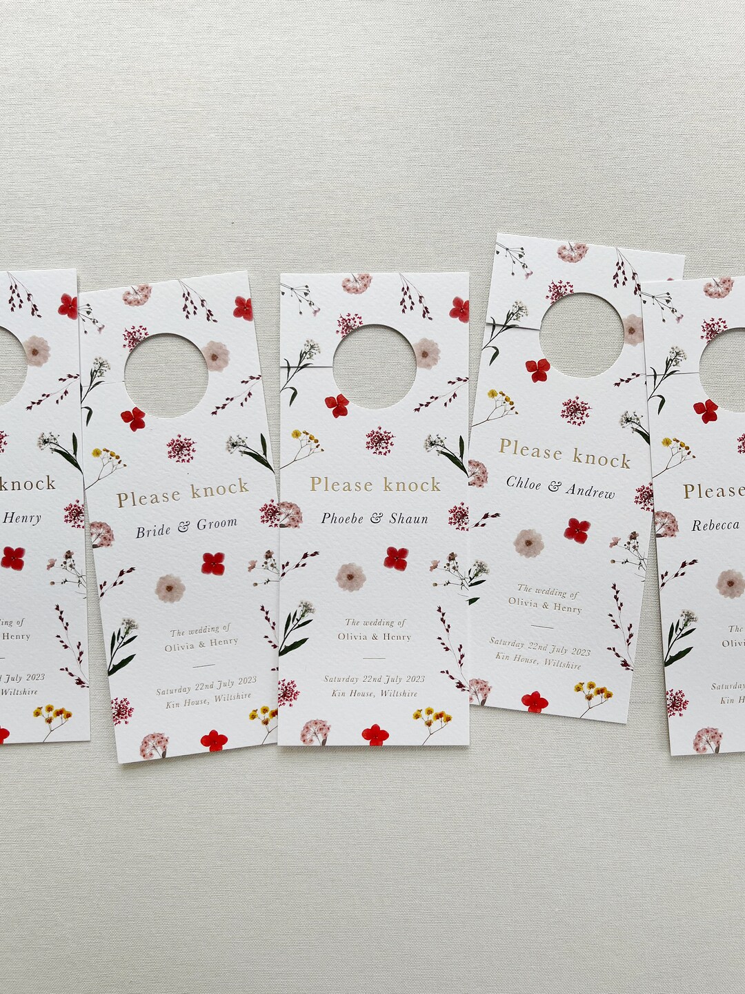 Anna Floral Door Hangers - Etsy