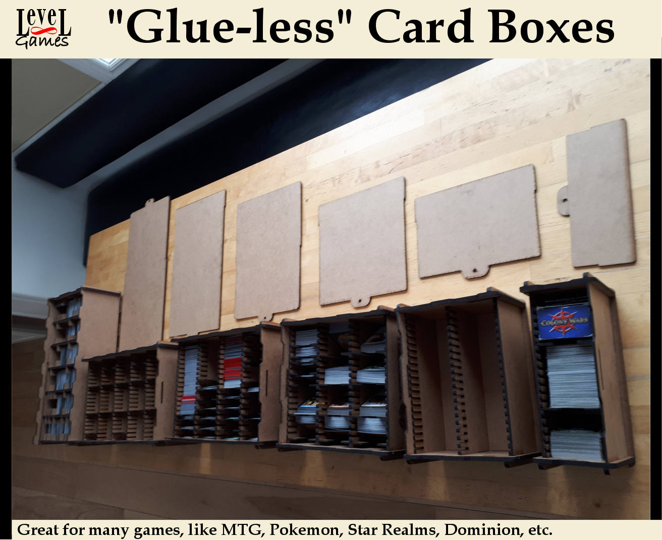 Card Box - Laser Cut Design Files - for MTG, Dominion, Pokemon, Star ...