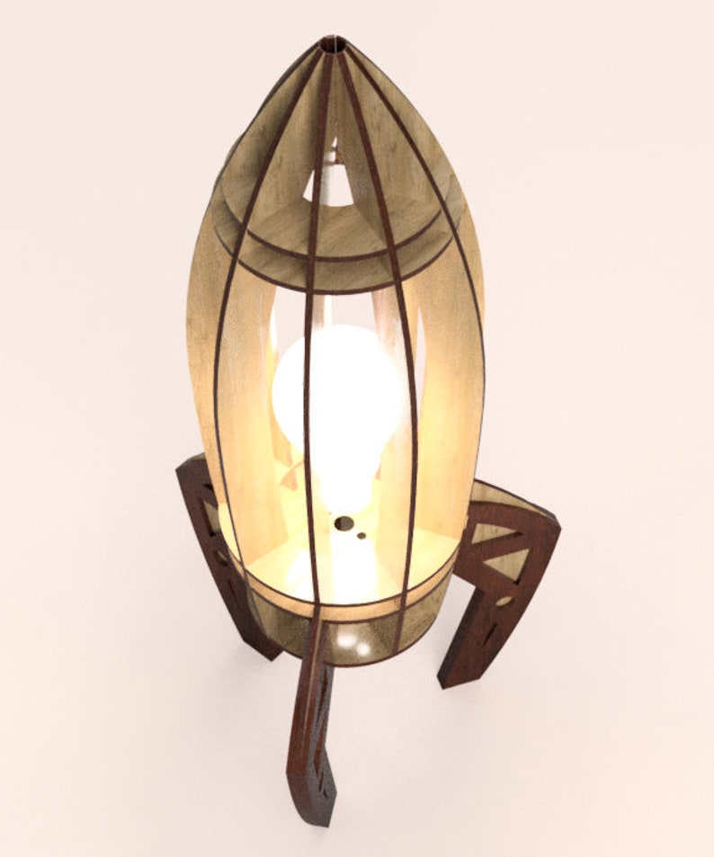 Rocket Lamp Laser Cutter Files - Etsy