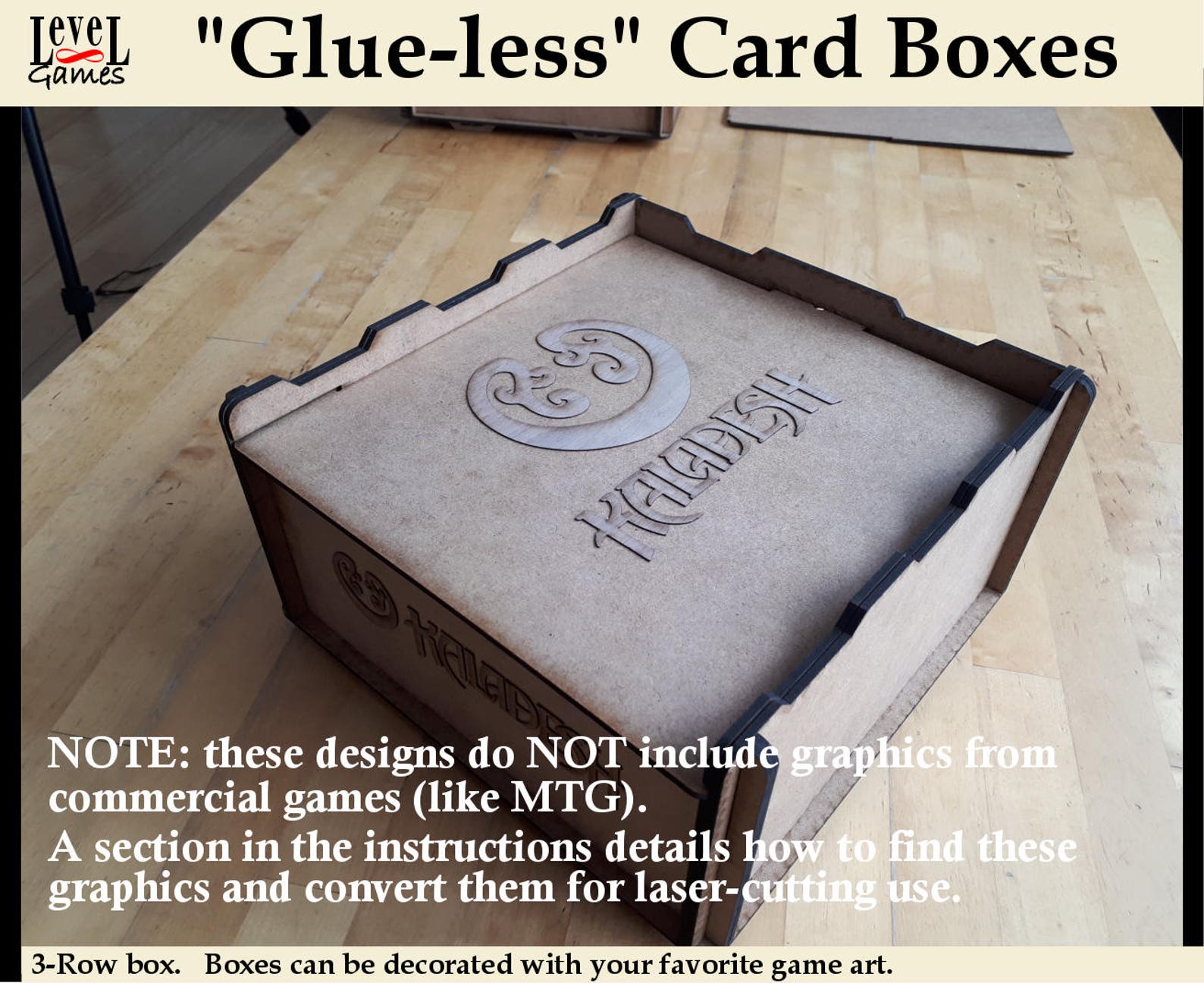 Card Box Laser Cut Design Files for MTG Dominion - Etsy Canada