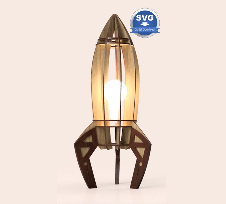 Rocket Lamp Laser Cutter Files - Etsy