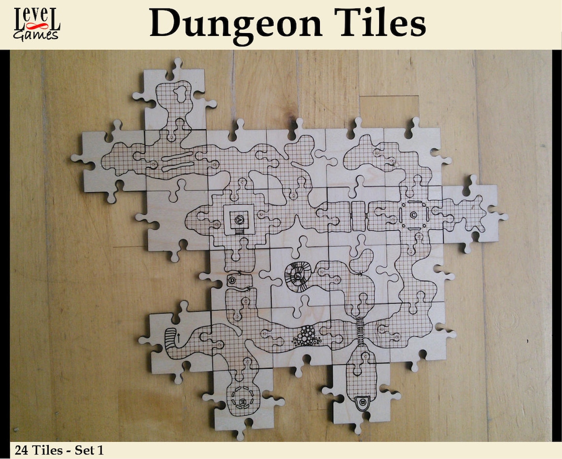 Dungeon Tiles Set 1 & 2 Laser-cut Design Files - Etsy