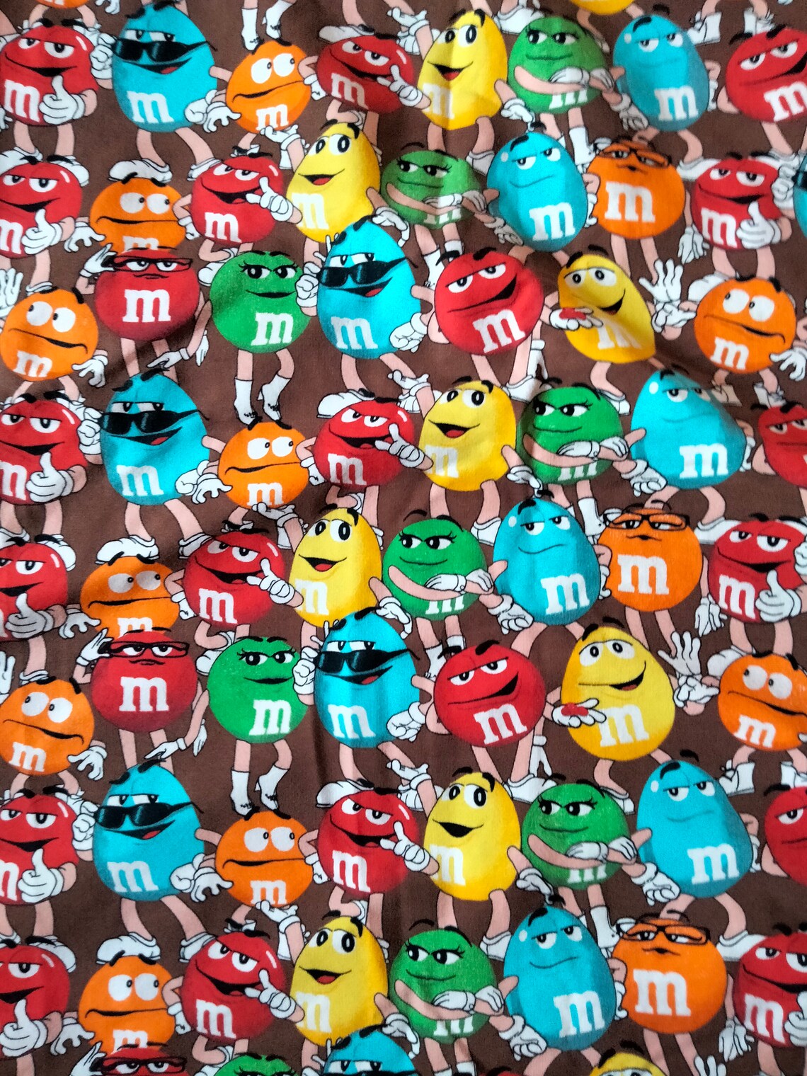 M&M footer fabric by the yard Abstract fabric cotton Knit | Etsy