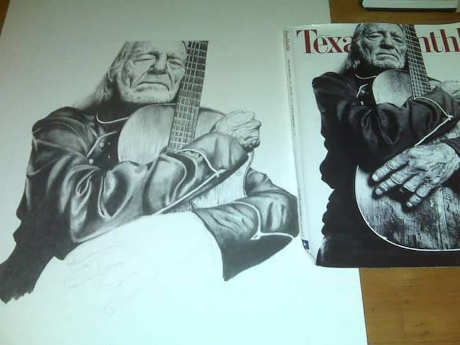 Hand Drawn in Pencil Willie and Trigger Art Print. 11x14 - Etsy