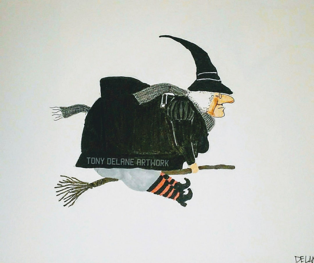 Fiona the Witch Art Print. the Original Painting is Available - Etsy