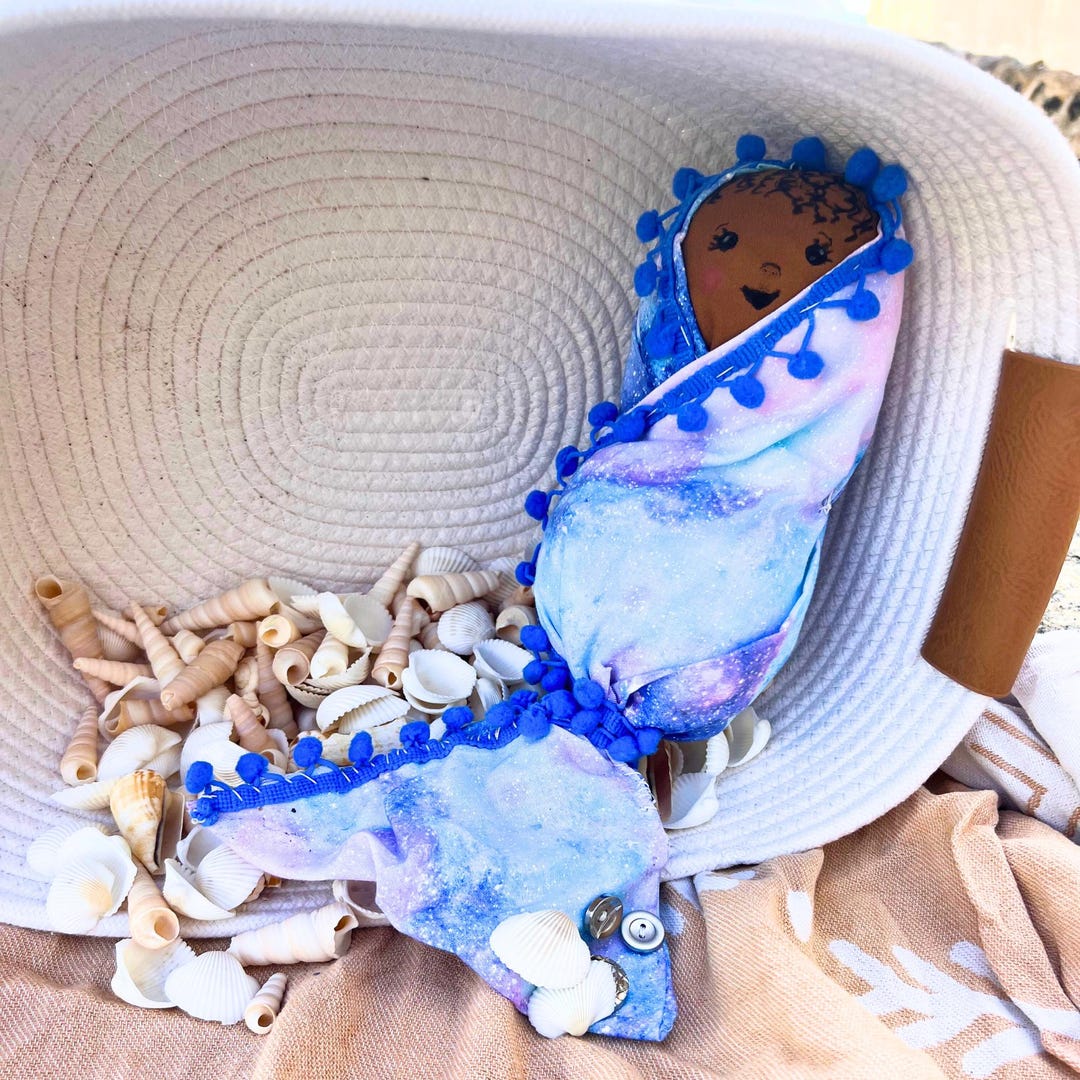 Lexi Page Preemie Guppy Mermaid Doll Tiny Handmade Art Doll Galaxy ...