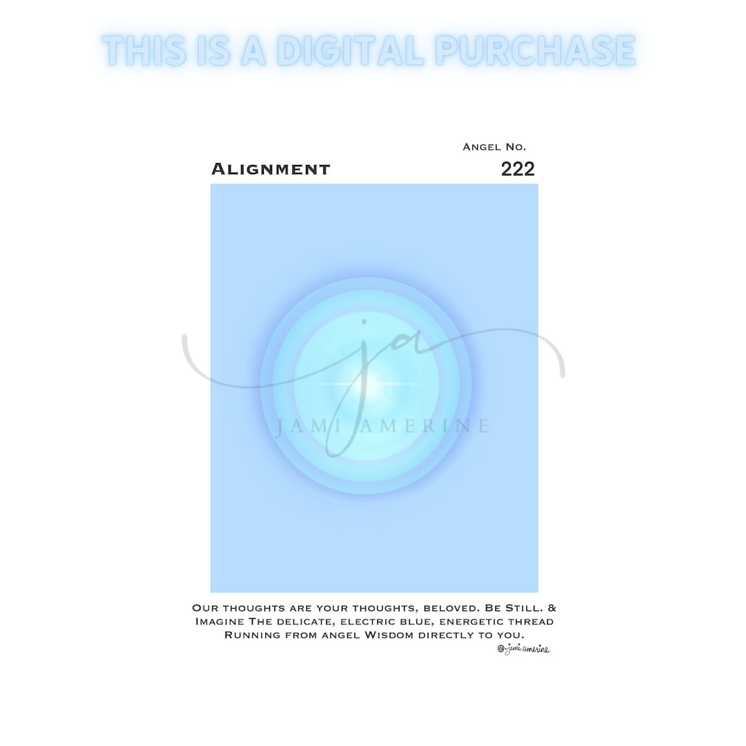Divine Guidance Angel Number 222 Aura Art, Digital Download, Jami ...