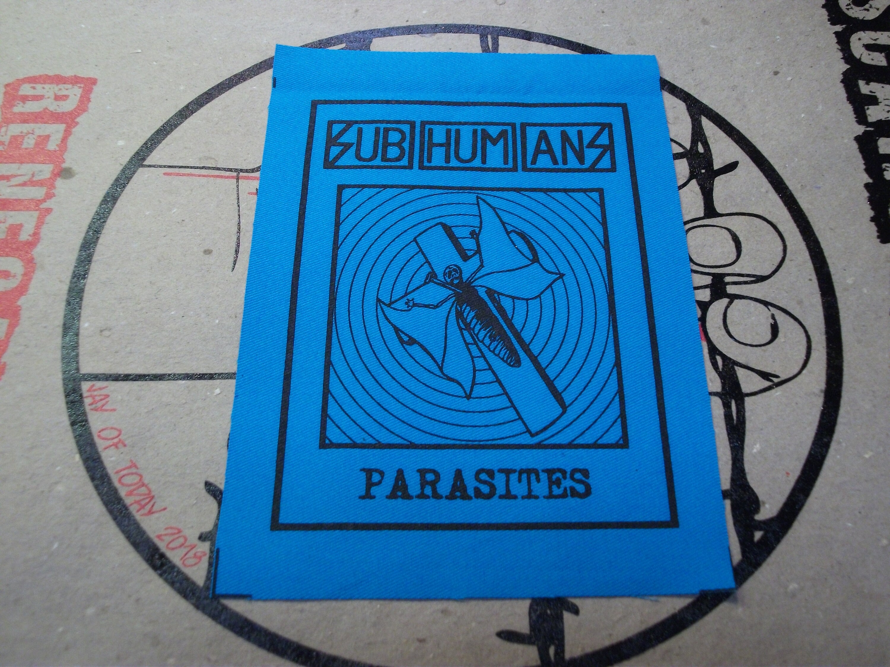 Subhumans Parasites Cloth Patch Minor Threat Etsy
