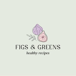 Figs Logo Pre-made Food Logo Restaurant Logo Nutrition - Etsy