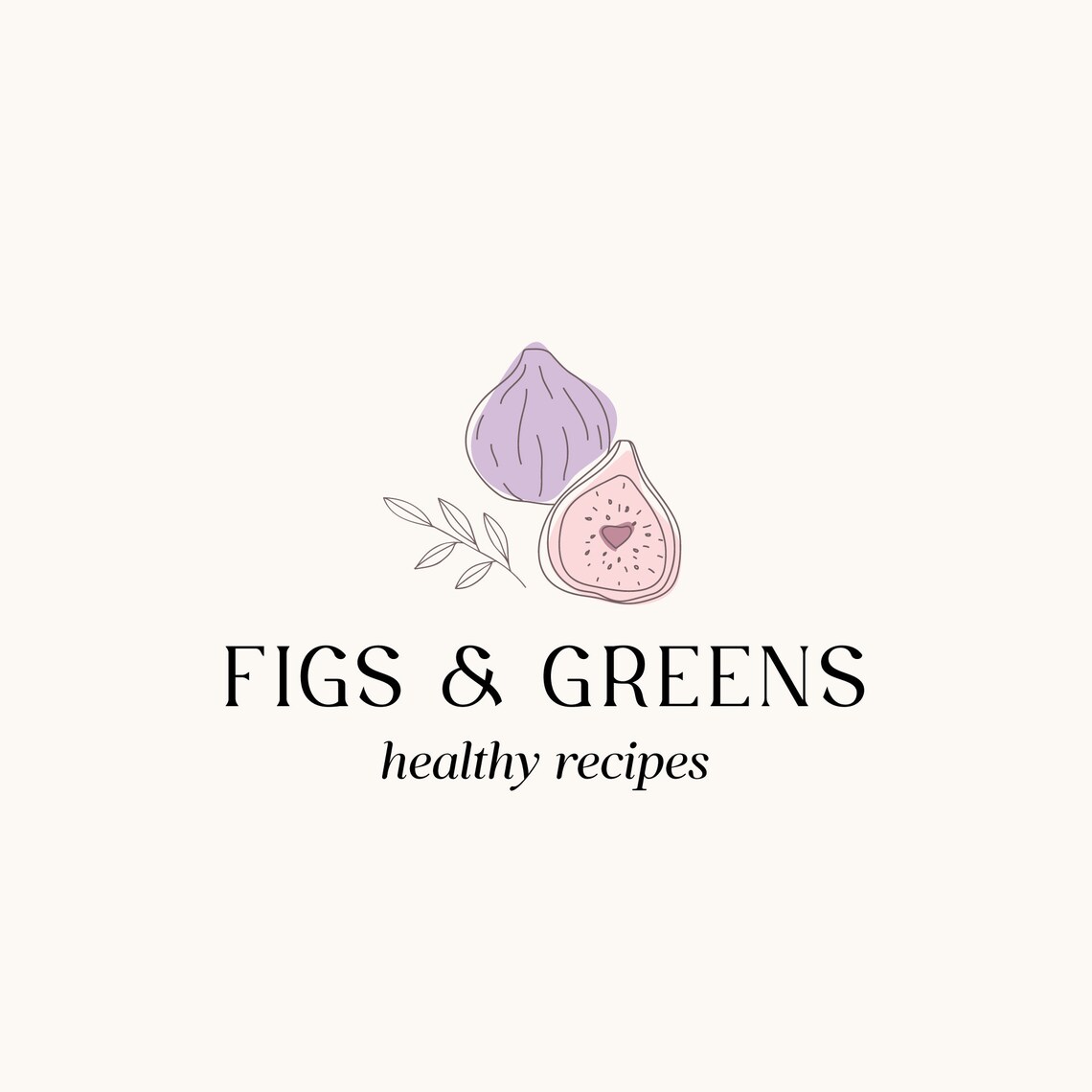 Figs Logo Pre-made Food Logo Restaurant Logo Nutrition | Etsy