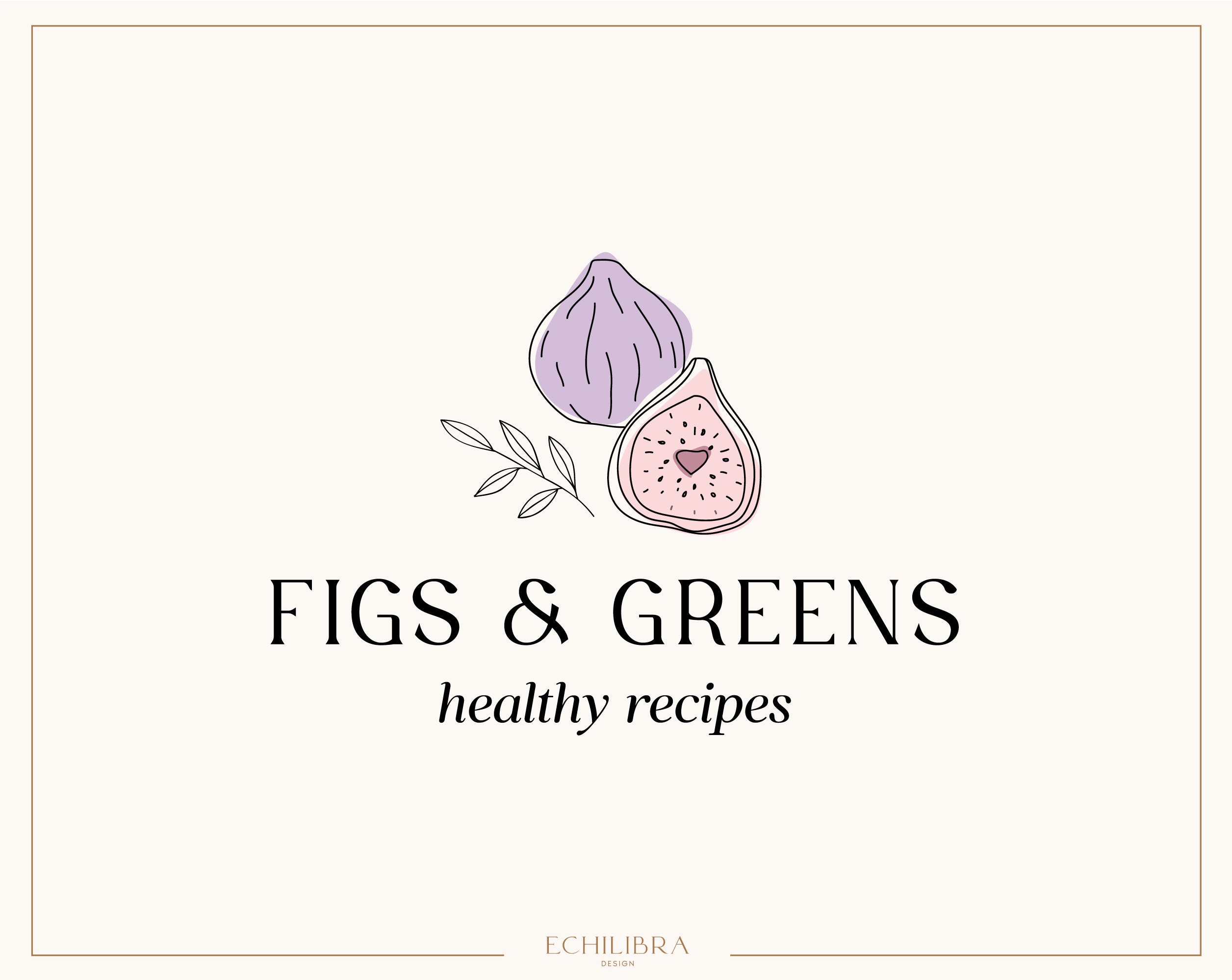 Figs Logo Pre-made Food Logo Restaurant Logo Nutrition - Etsy
