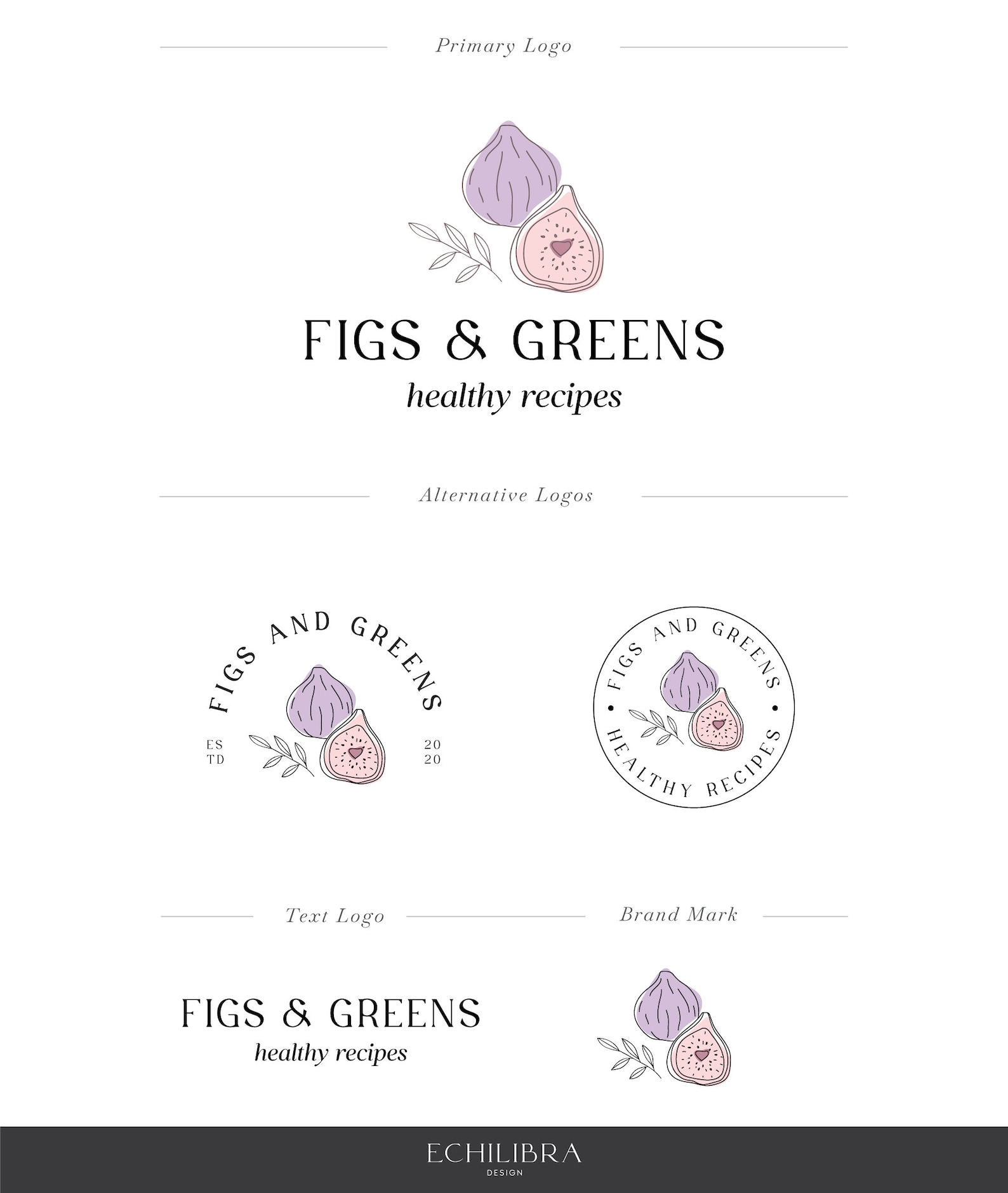 Figs Logo Pre-made Food Logo Restaurant Logo Nutrition | Etsy
