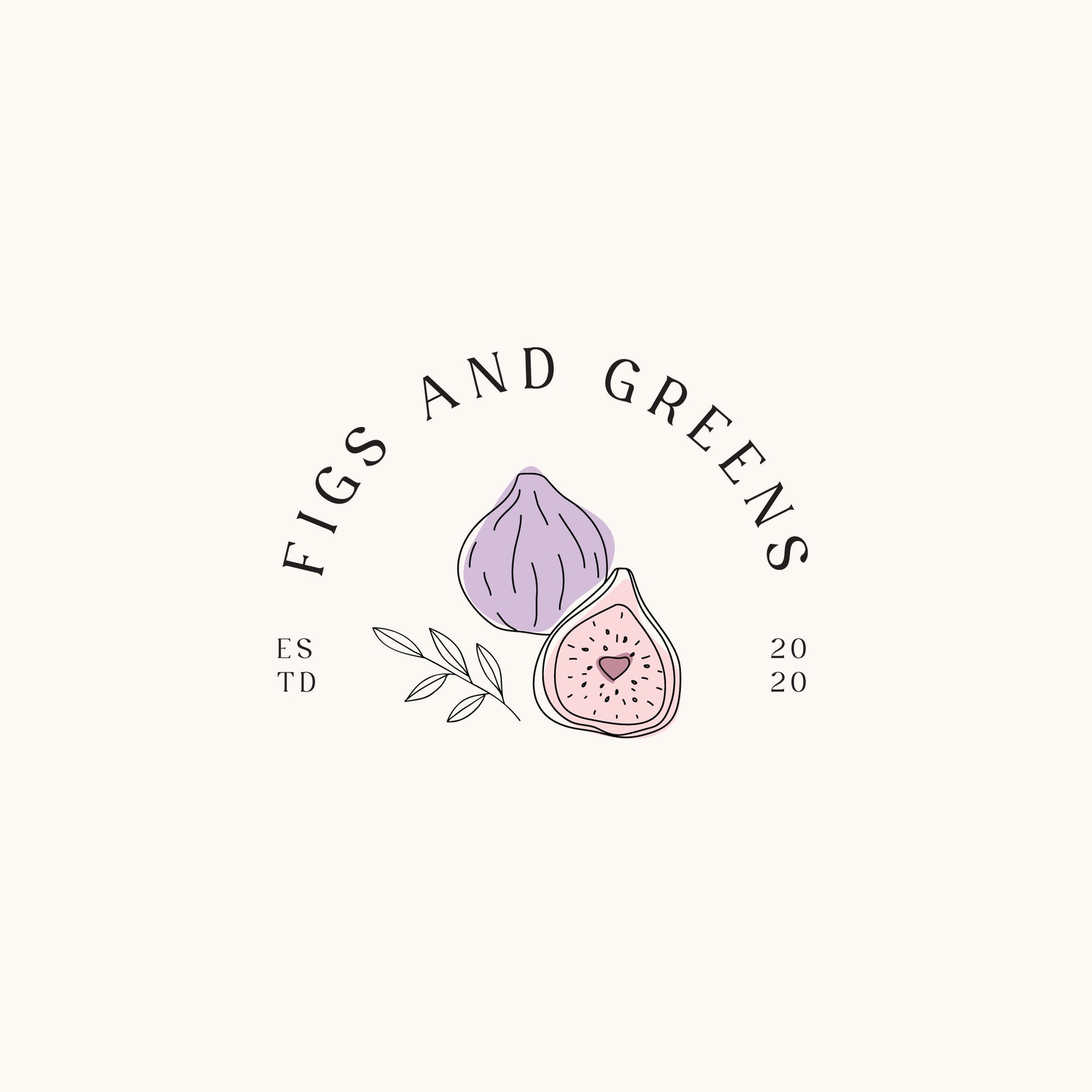 Figs Logo Pre-made Food Logo Restaurant Logo Nutrition - Etsy