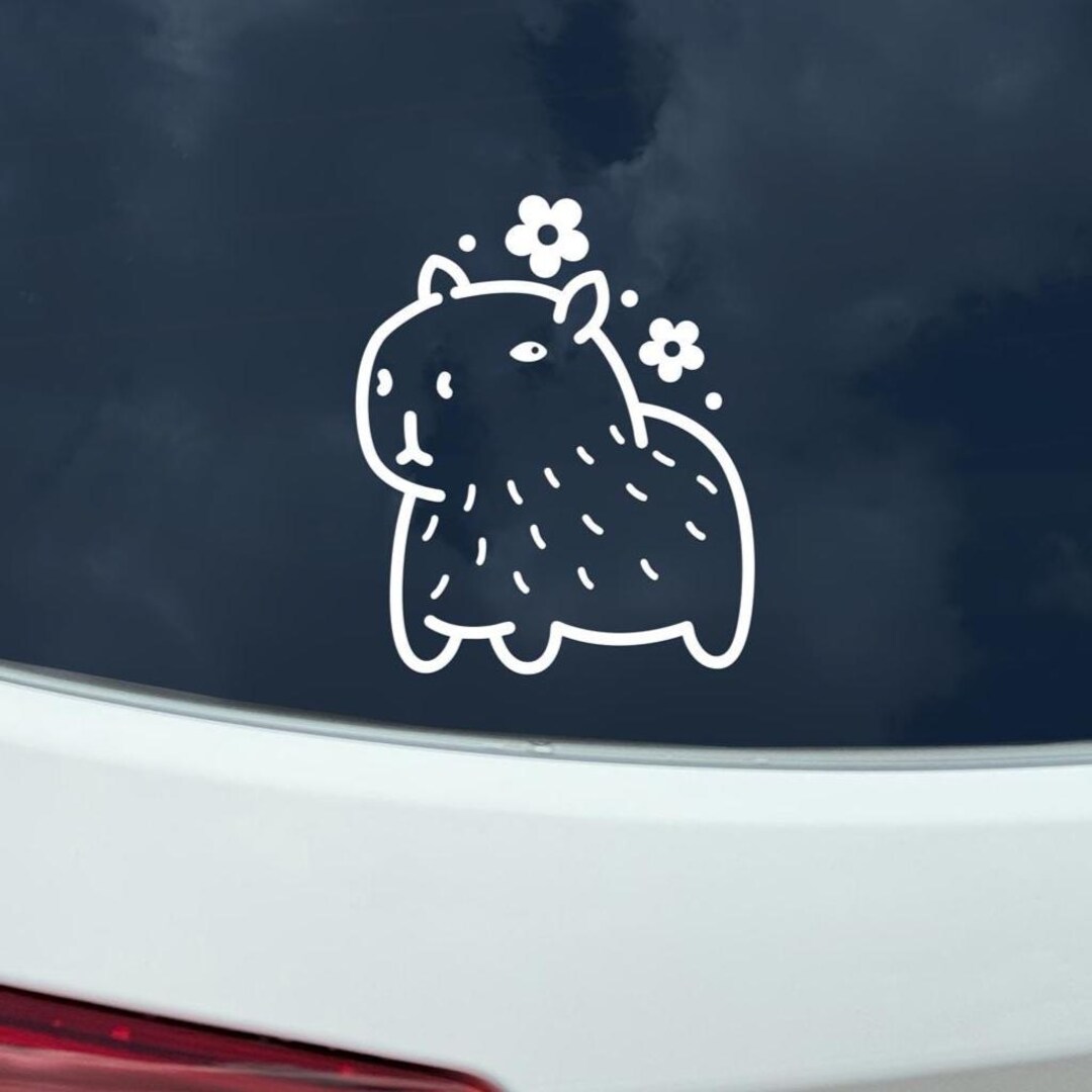 Cute Capybara Sticker Decal/sticker - Etsy