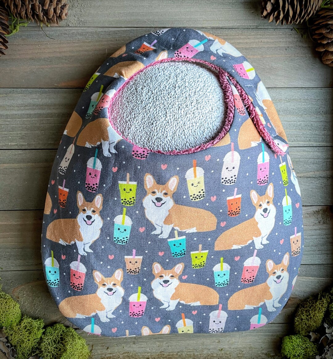 Bib Corgi Bubble Tea Baby Bib Corgis Dog Boba Cute Funny - Etsy