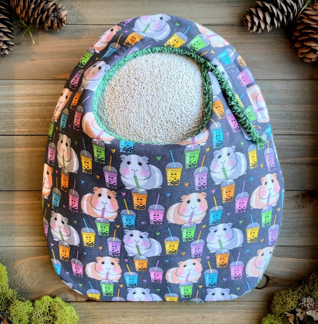 Bib Guinea Pig Bubble Tea Baby Bib Boba Cute Funny Guinea Pigs Hamster ...