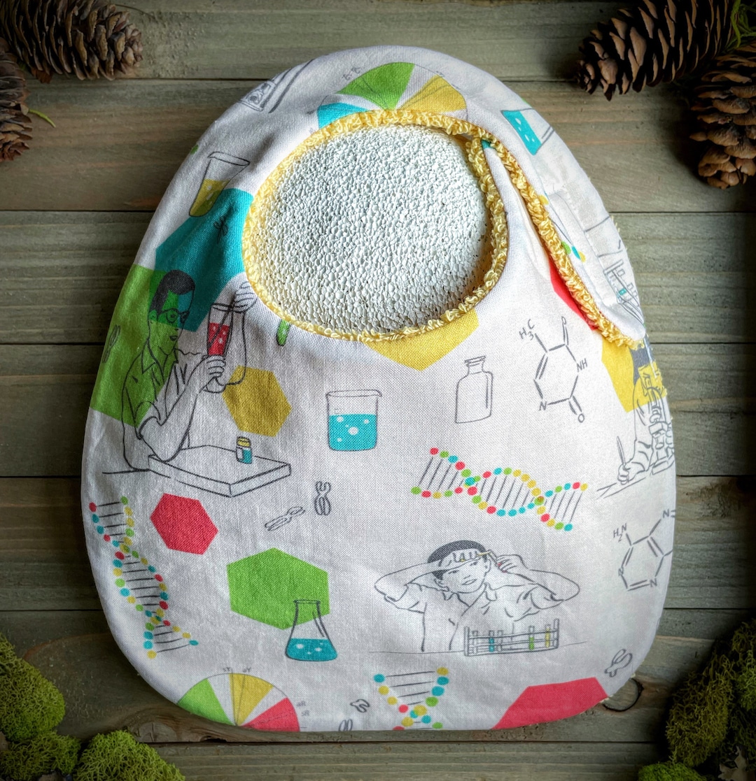 Bib | Retro Science Baby Bib | Geeky Nerdy Scientist Chemist Biologist ...