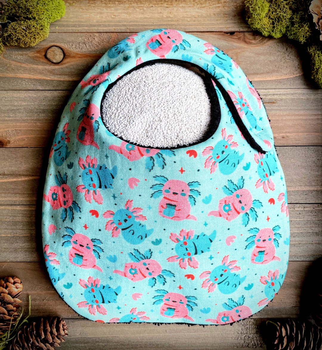 Bib | Axolotl Snacks Baby Bib | Axolotls Salamander Science Nerdy Geeky ...