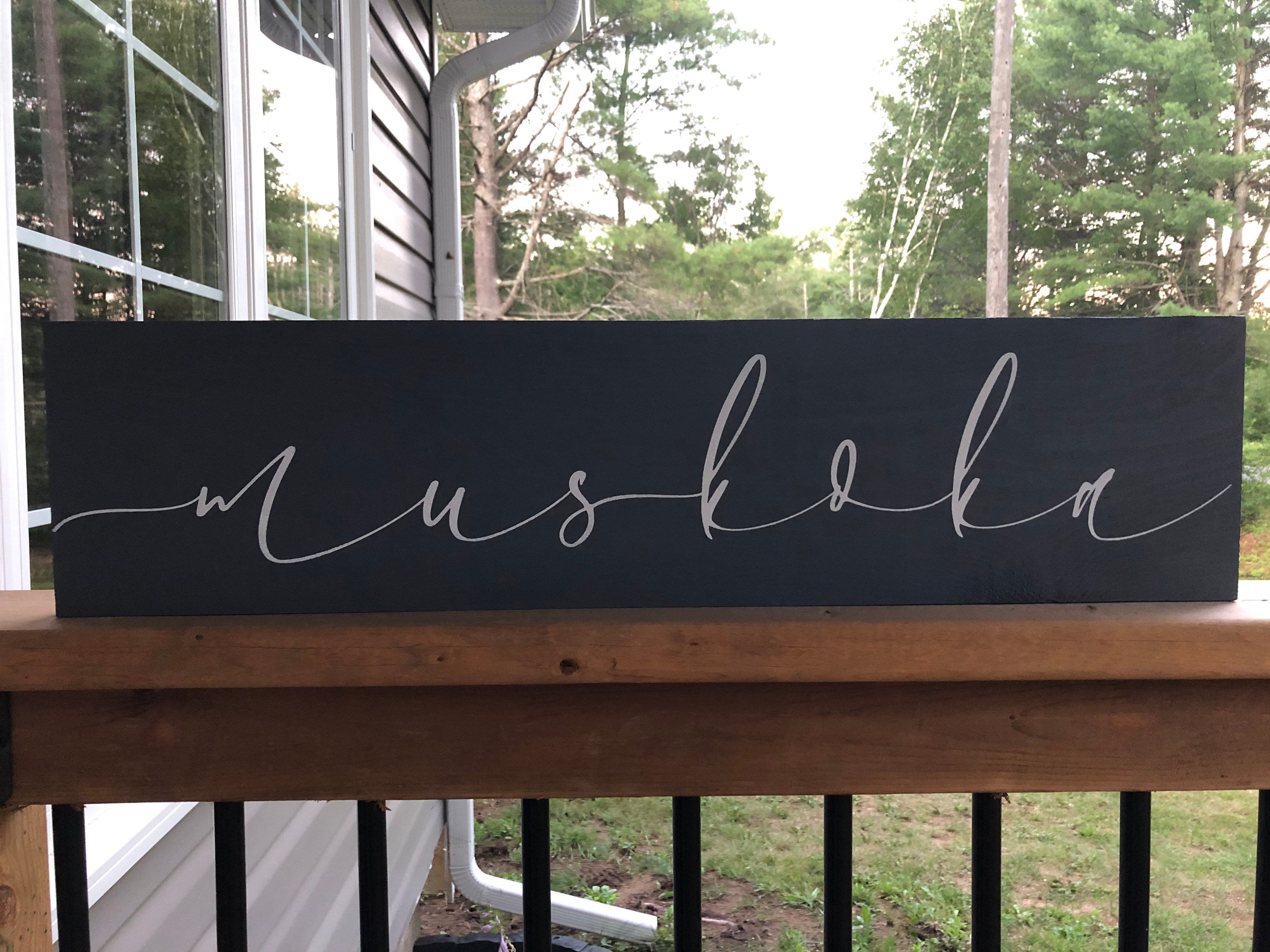 Muskoka Sign Wood Sign - Etsy