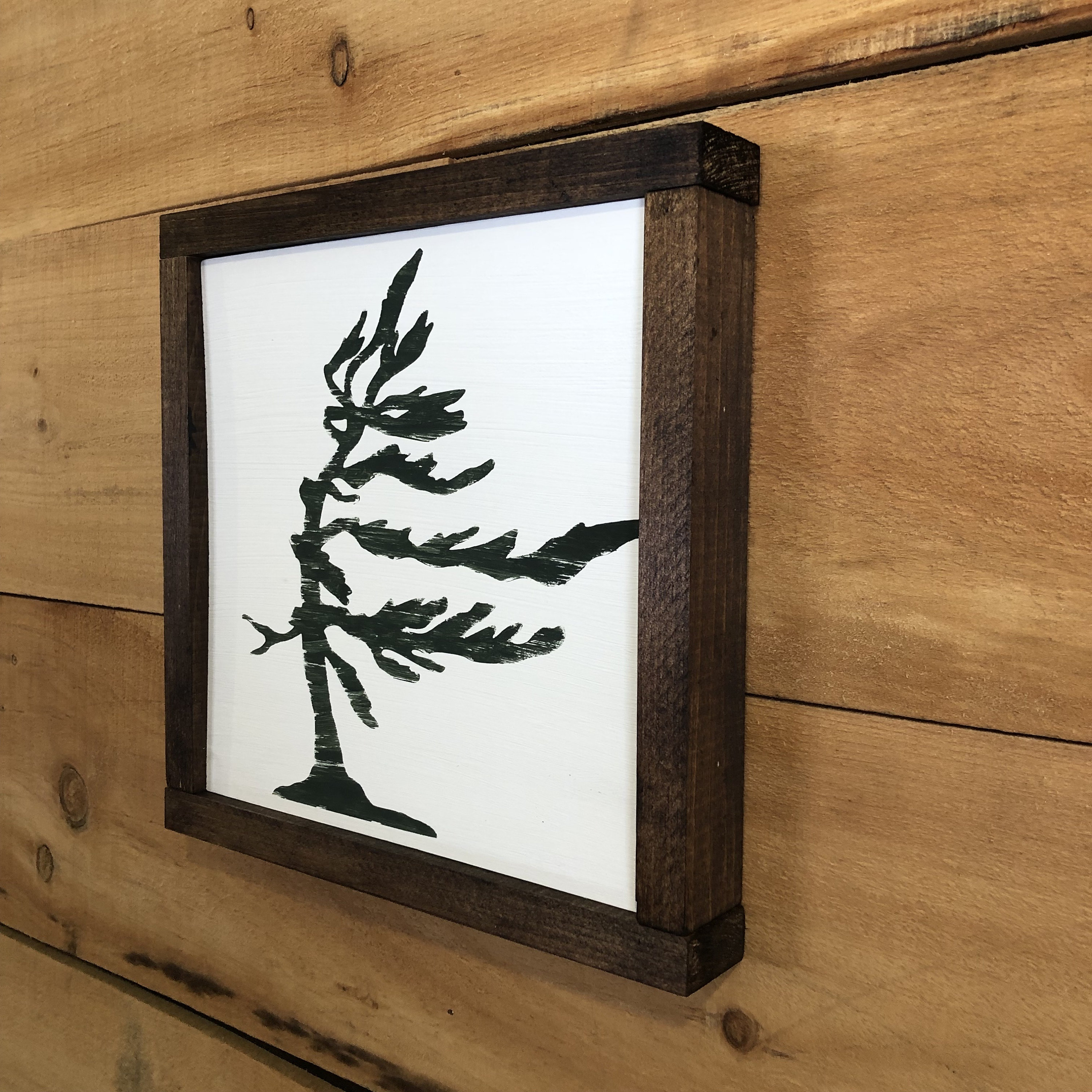 Windswept Pine Wood Sign | Tree Sign | Cottage Decor | Wood Decor ...