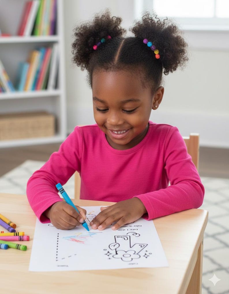 Number 1 Worksheet for Kids | Counting Tracing Coloring | Preschool ...