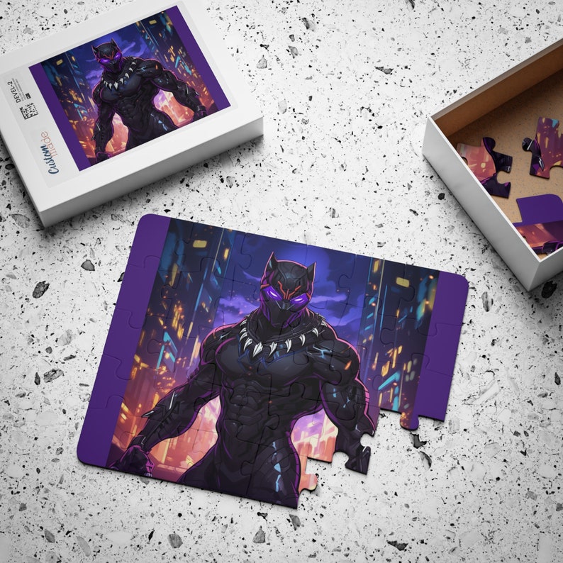 Kids' Puzzle, 30-piece | Black Panther | Puzzles - Etsy