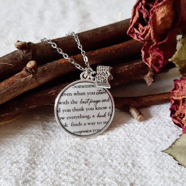 Book Quote Jewelry - Etsy