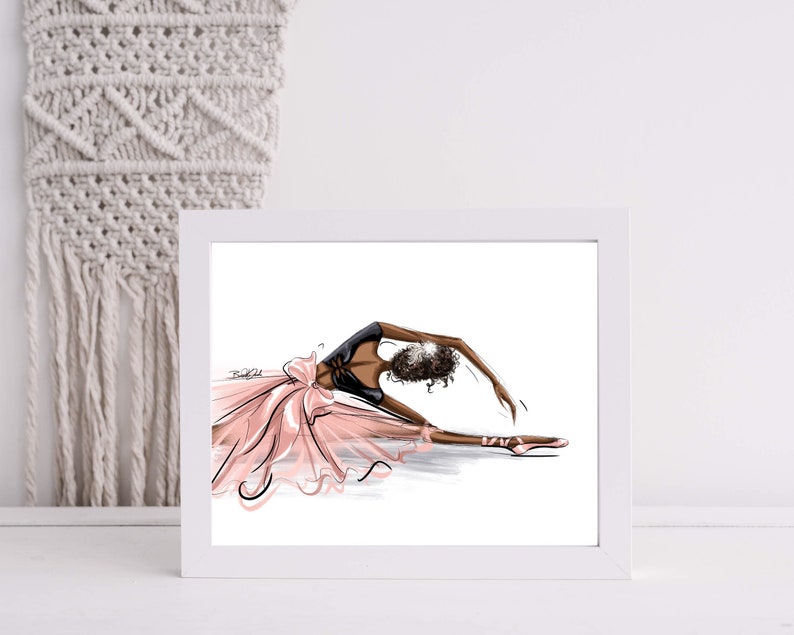 Ballerina Bows Fashion Illustration Ballet Art Print Pointe - Etsy