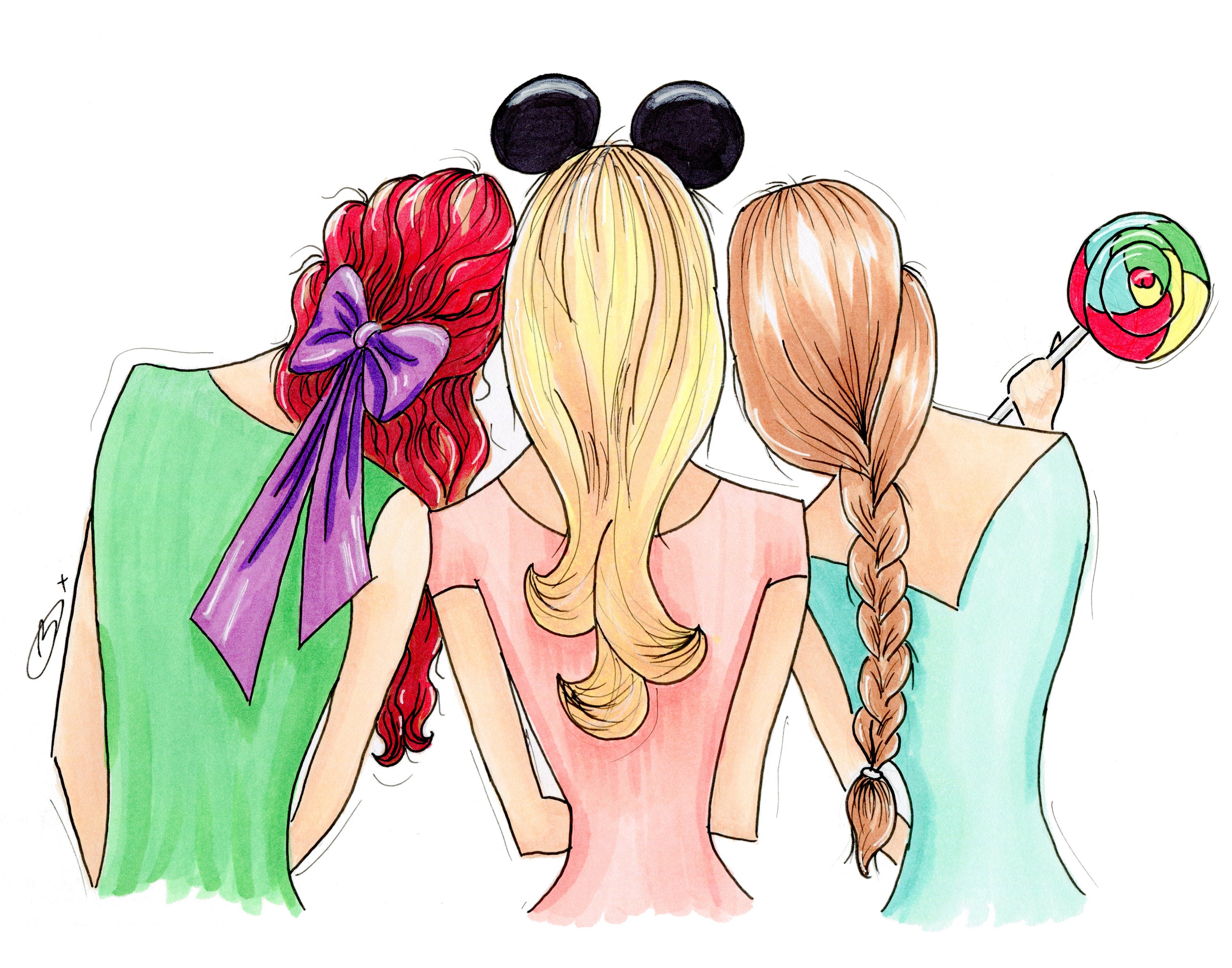 Princess Wall Art / Illustration Art / Fashion Art / Fashion | Etsy