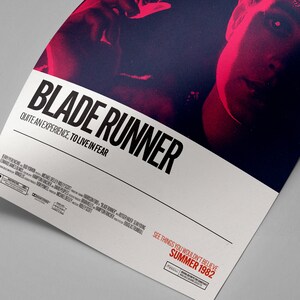 Blade Runner 1982 Retro Movie Poster Art, Minimalist Design, Home ...