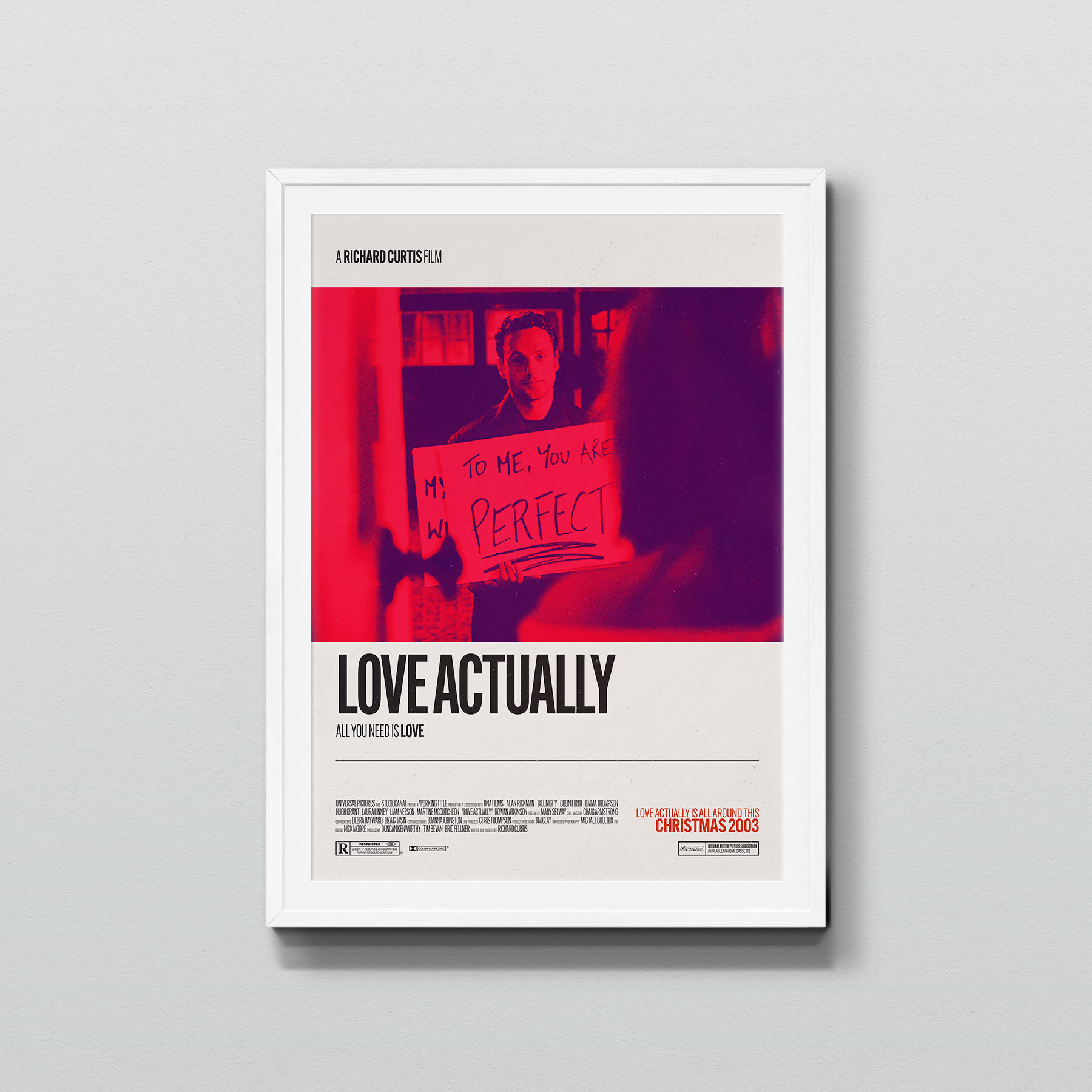 Love Actually 2003 Retro Movie Poster Art Vintage - Etsy
