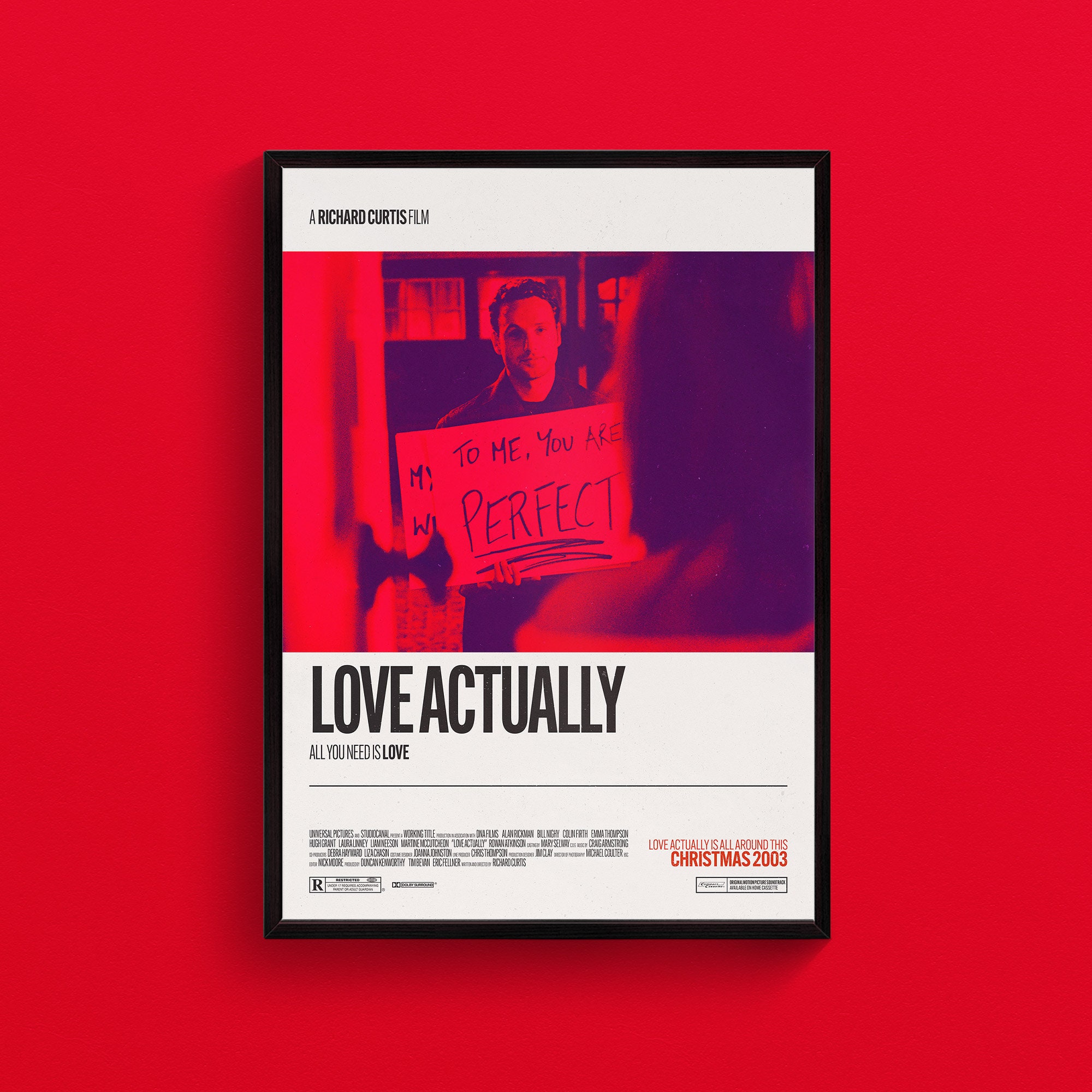 Love Actually 2003 Retro Movie Poster Art Vintage - Etsy