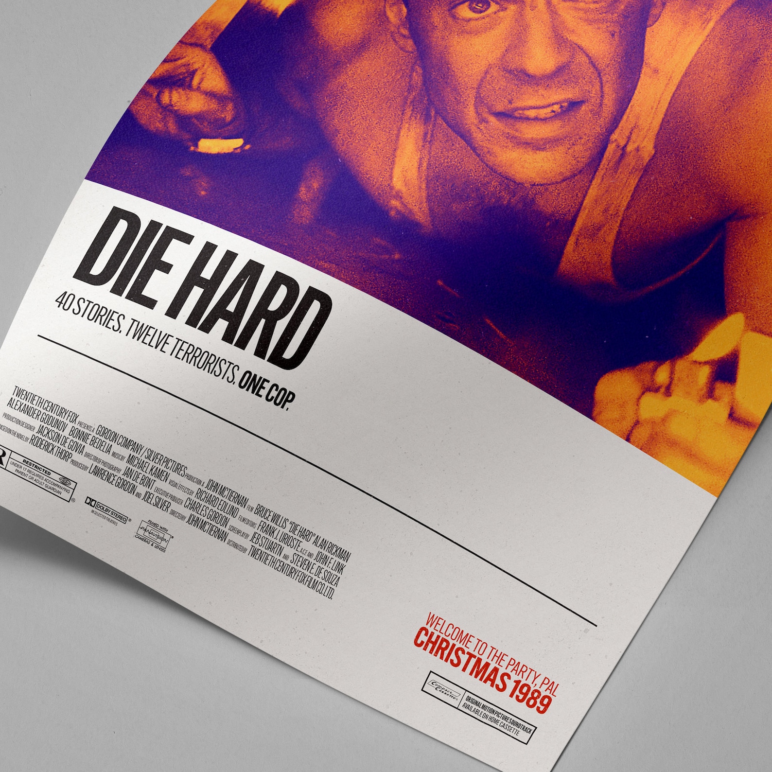 Die Hard 1989 Retro Movie Poster Art Film Poster Wall - Etsy