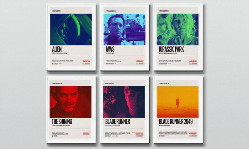 Mix and Match Any 6 Posters Poster Set Retro Movie Poster | Etsy