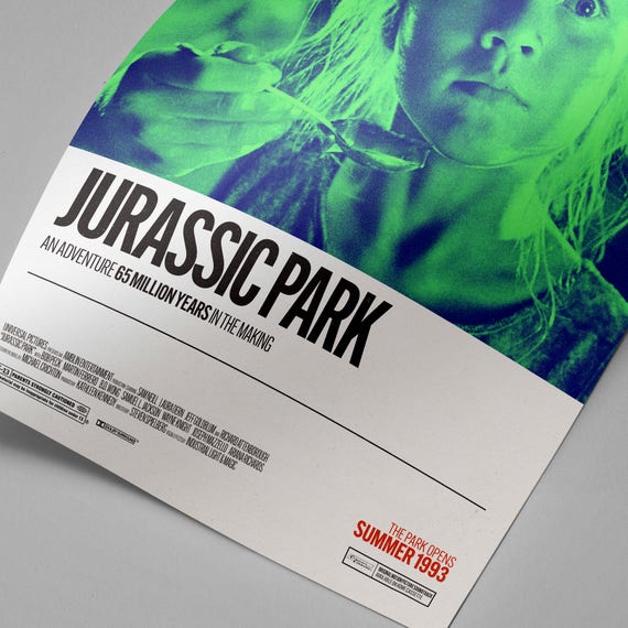 Jurassic Park 1993 Movie Poster