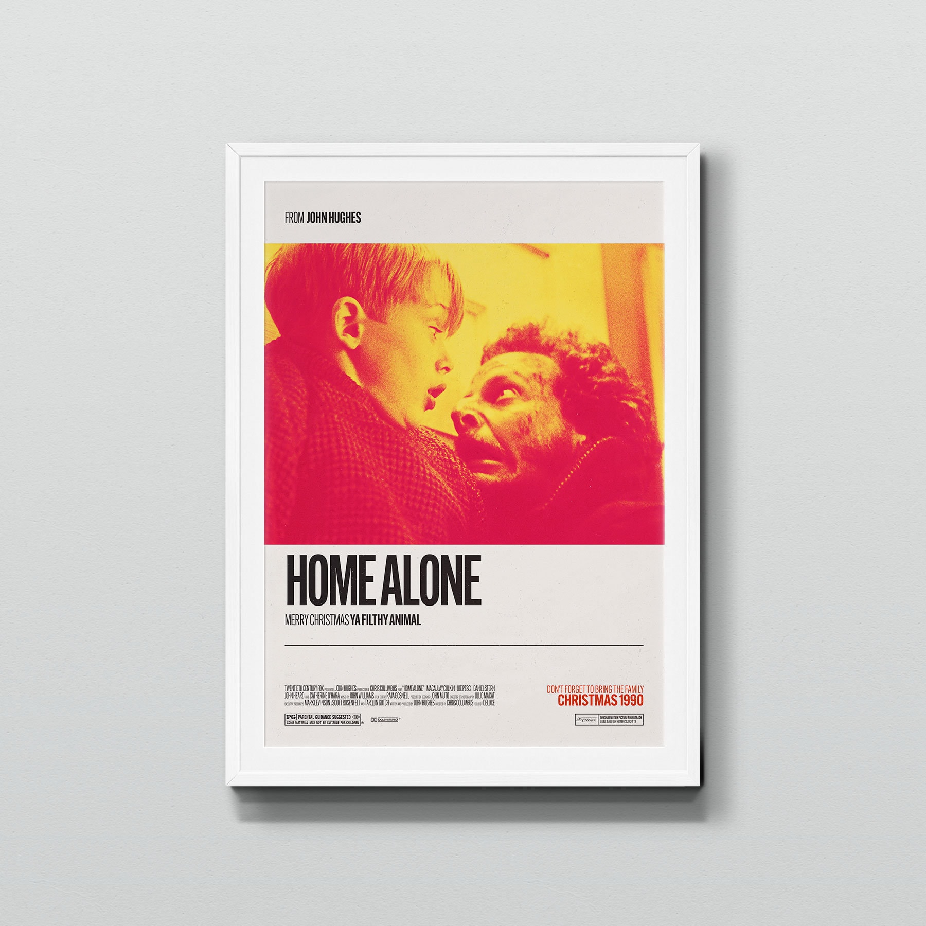 Home Alone 1990 Retro Movie Poster Art Vintage Typography | Etsy