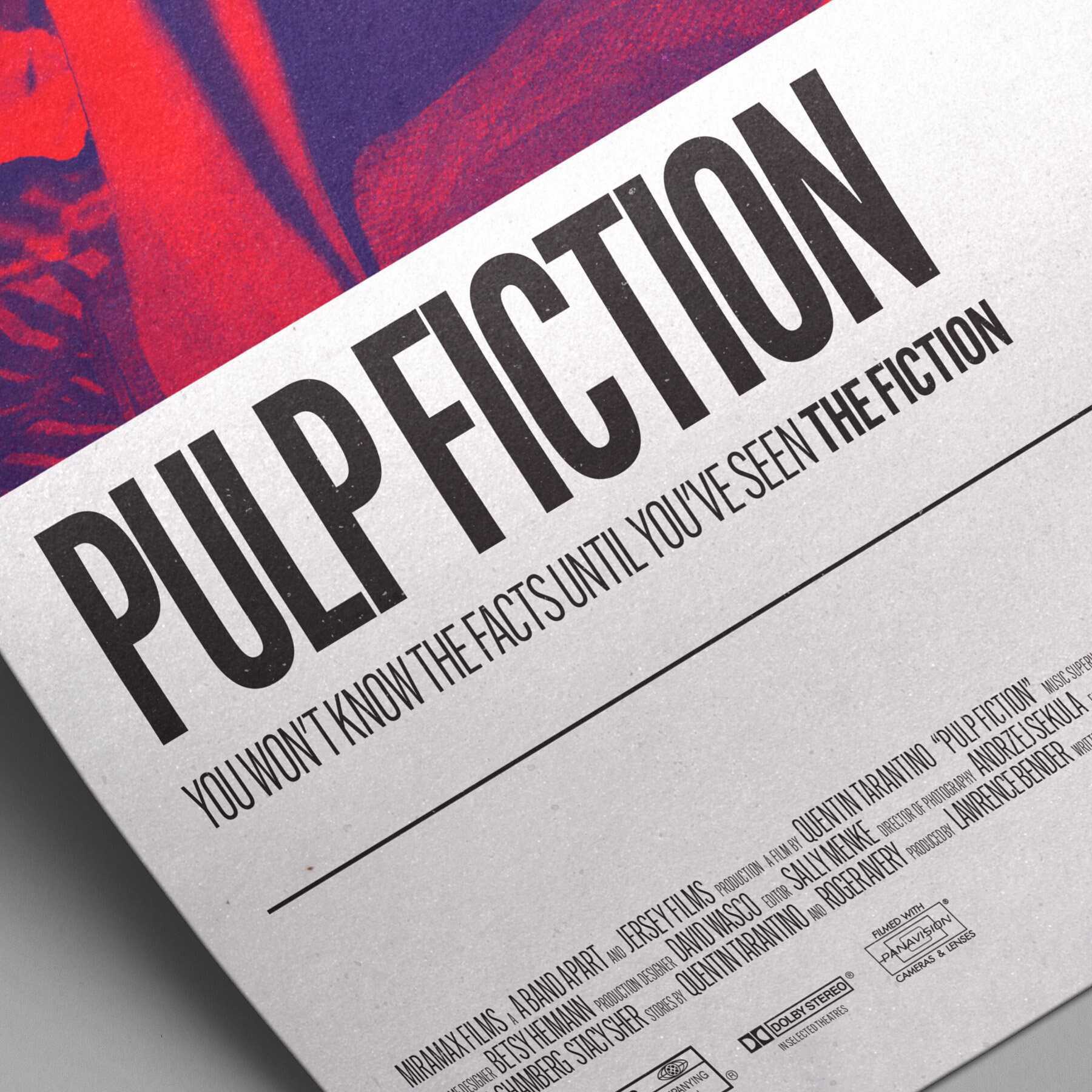 Pulp Fiction 1994 Retro Movie Poster Art Minimalist | Etsy