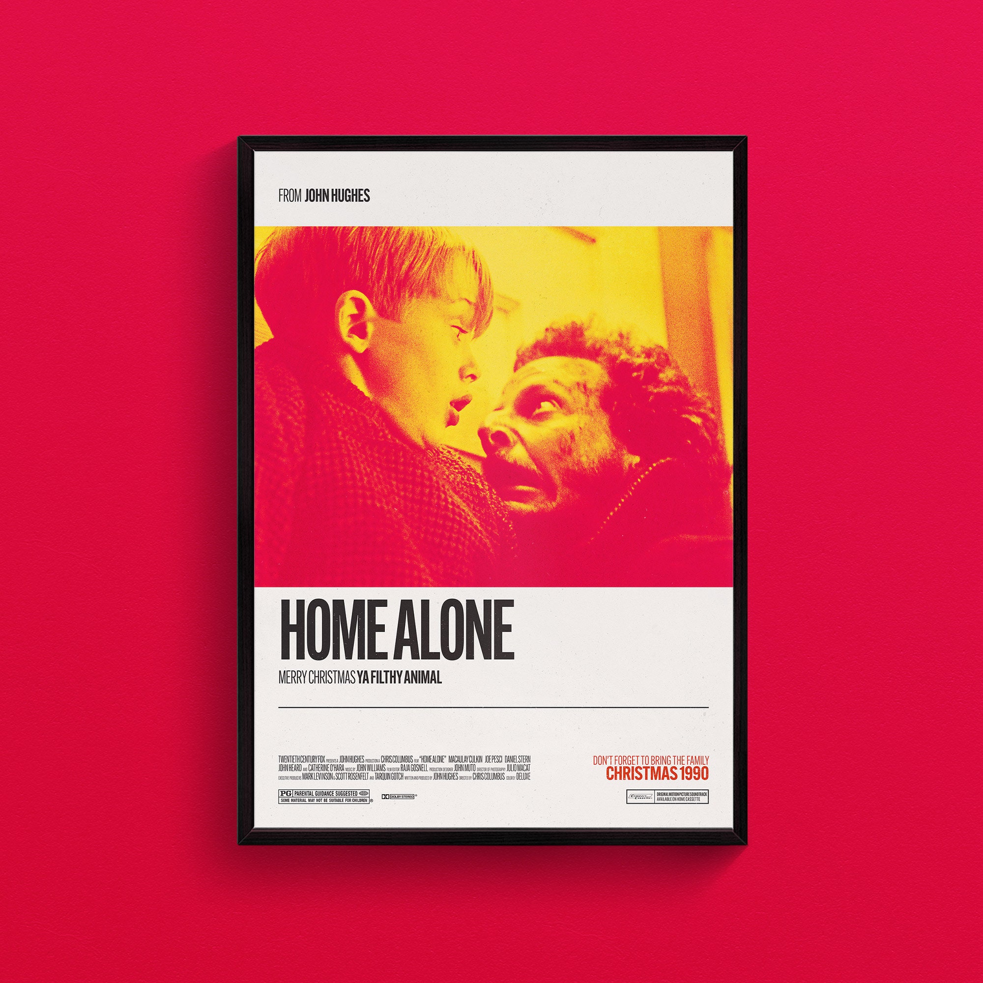 Home Alone 1990 Retro Movie Poster Art Vintage Typography - Etsy