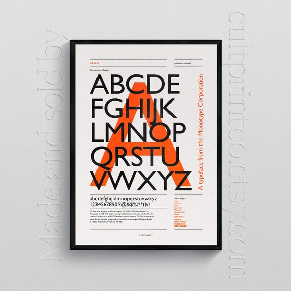 Typography Font Posters