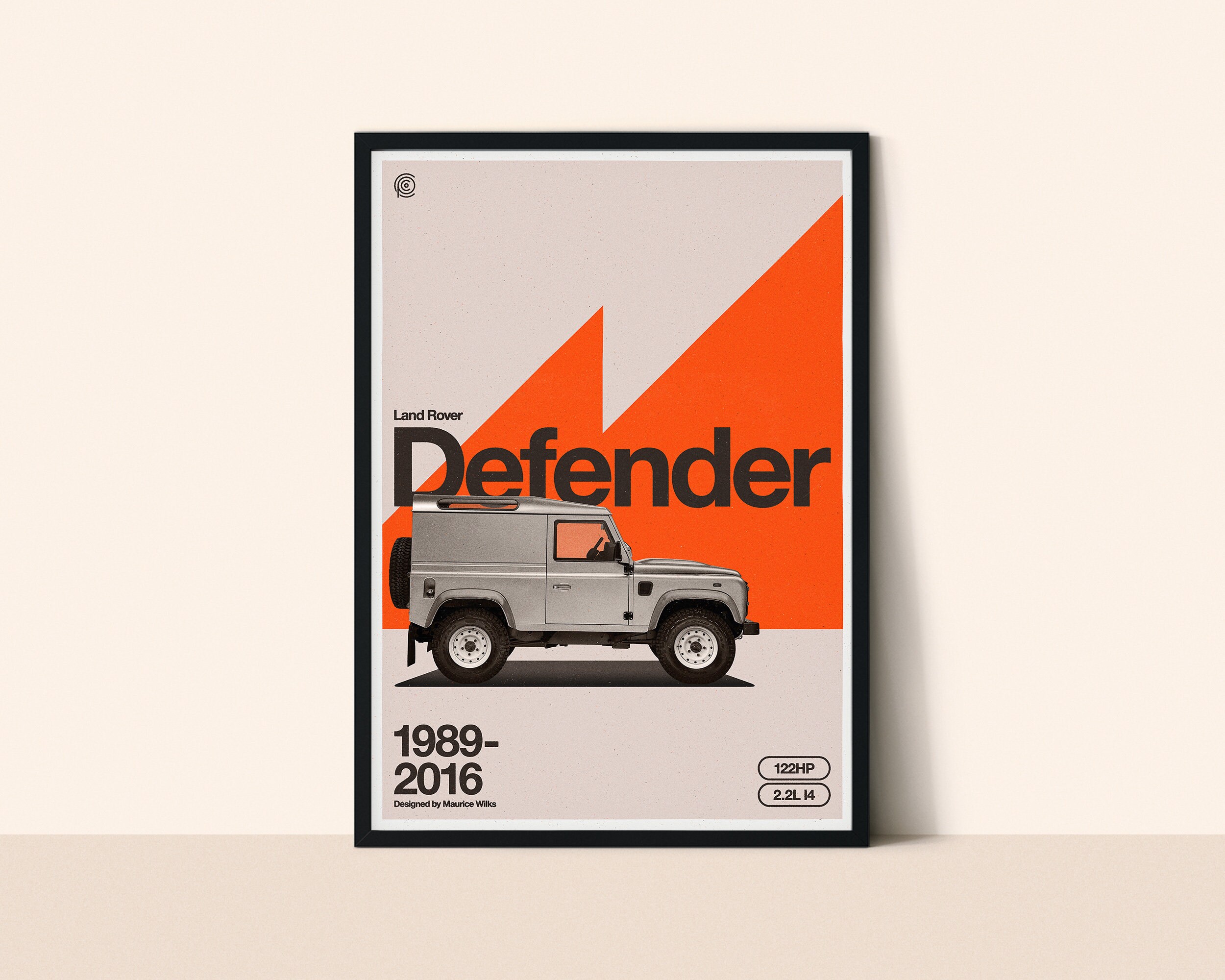 Land Rover Defender Retro Automotive Art Print Minimalist - Etsy