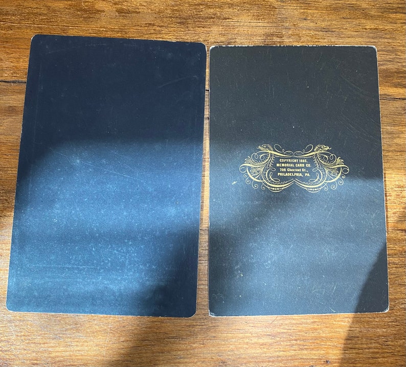 Antique Victorian Funeral Card - Etsy
