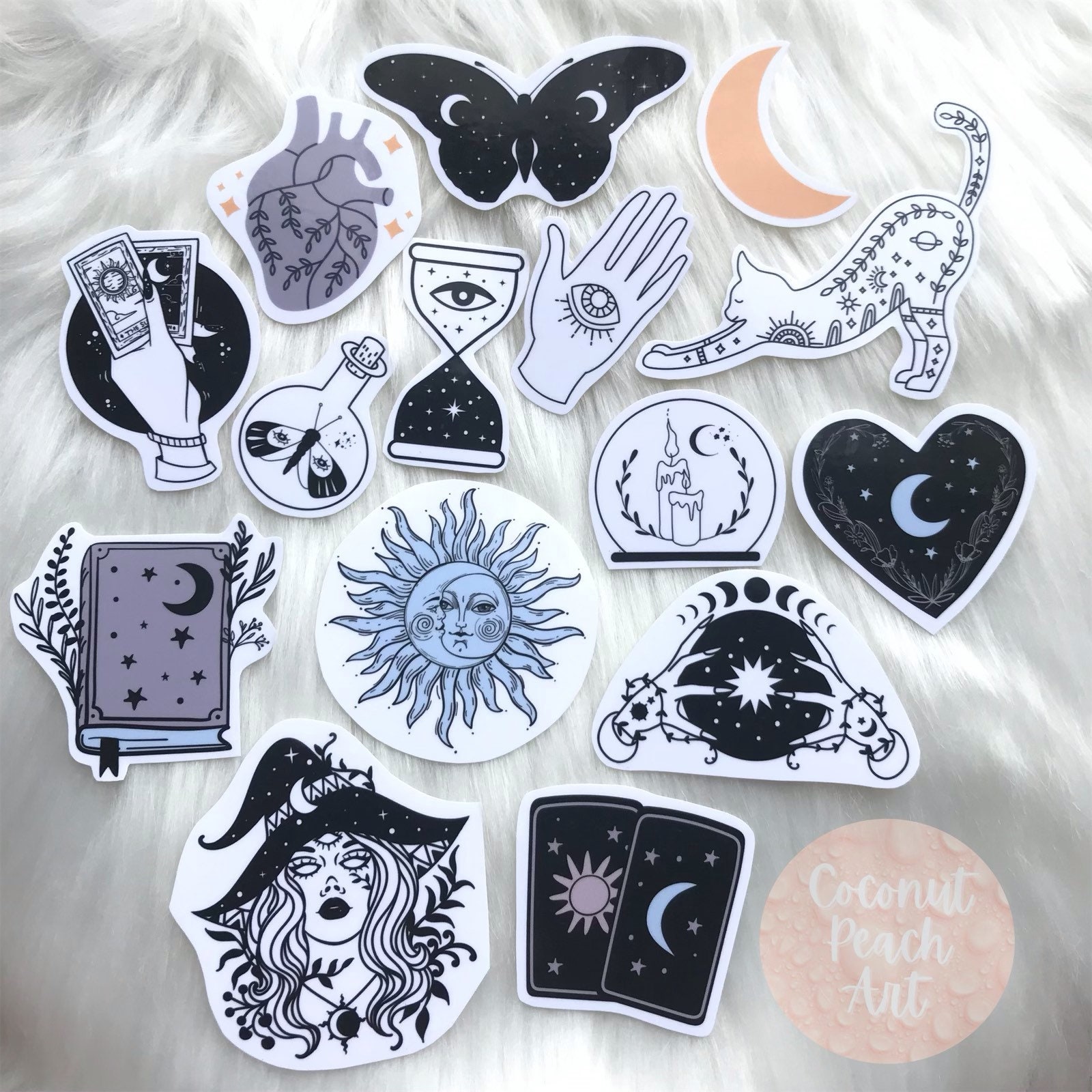Witch Vibe Handmade Stickers ~ 11 Pack ~ Papercraft Craft Supplies ...