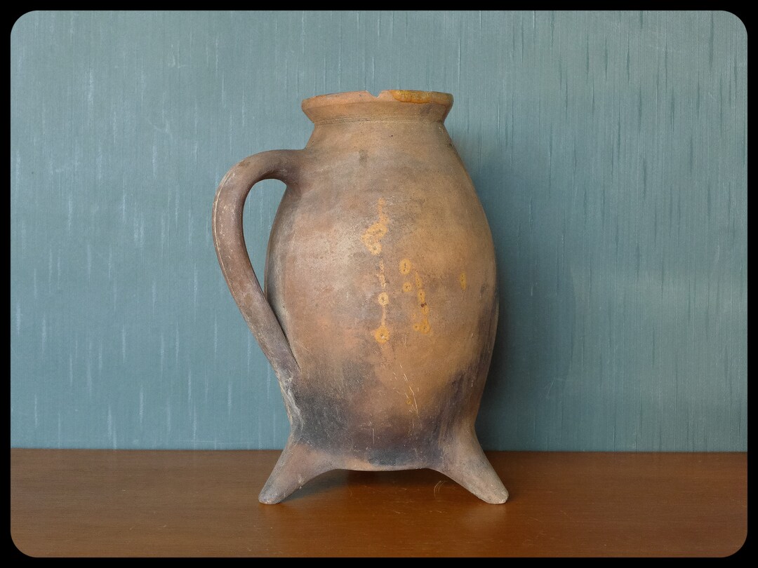 Terracotta Pot, Old Broth Pot, Tripod Pot, Pot With Handle, Old Pitcher ...