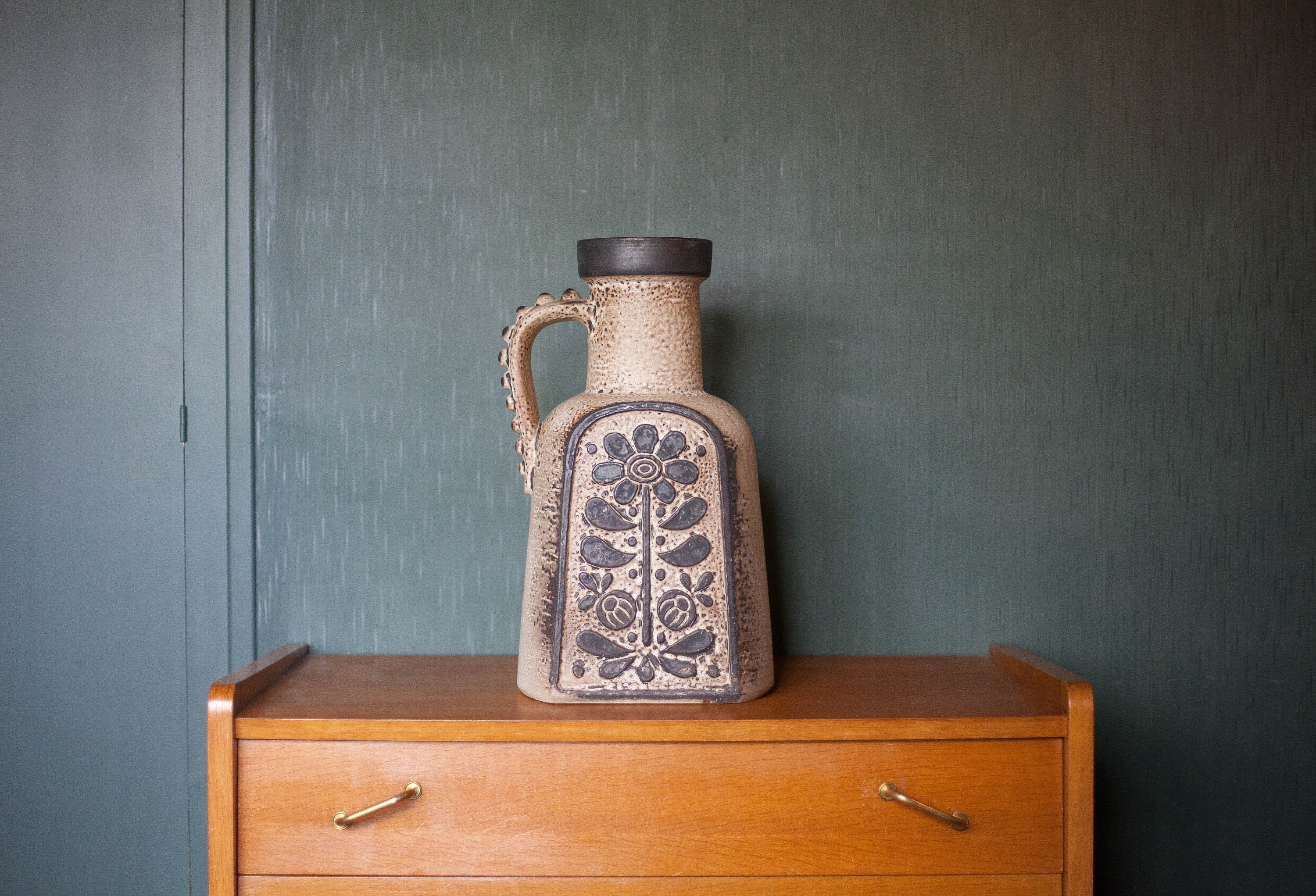 Large Germany Ceramic Vase, Carstens Tönnieshof West Germany Luxus ...
