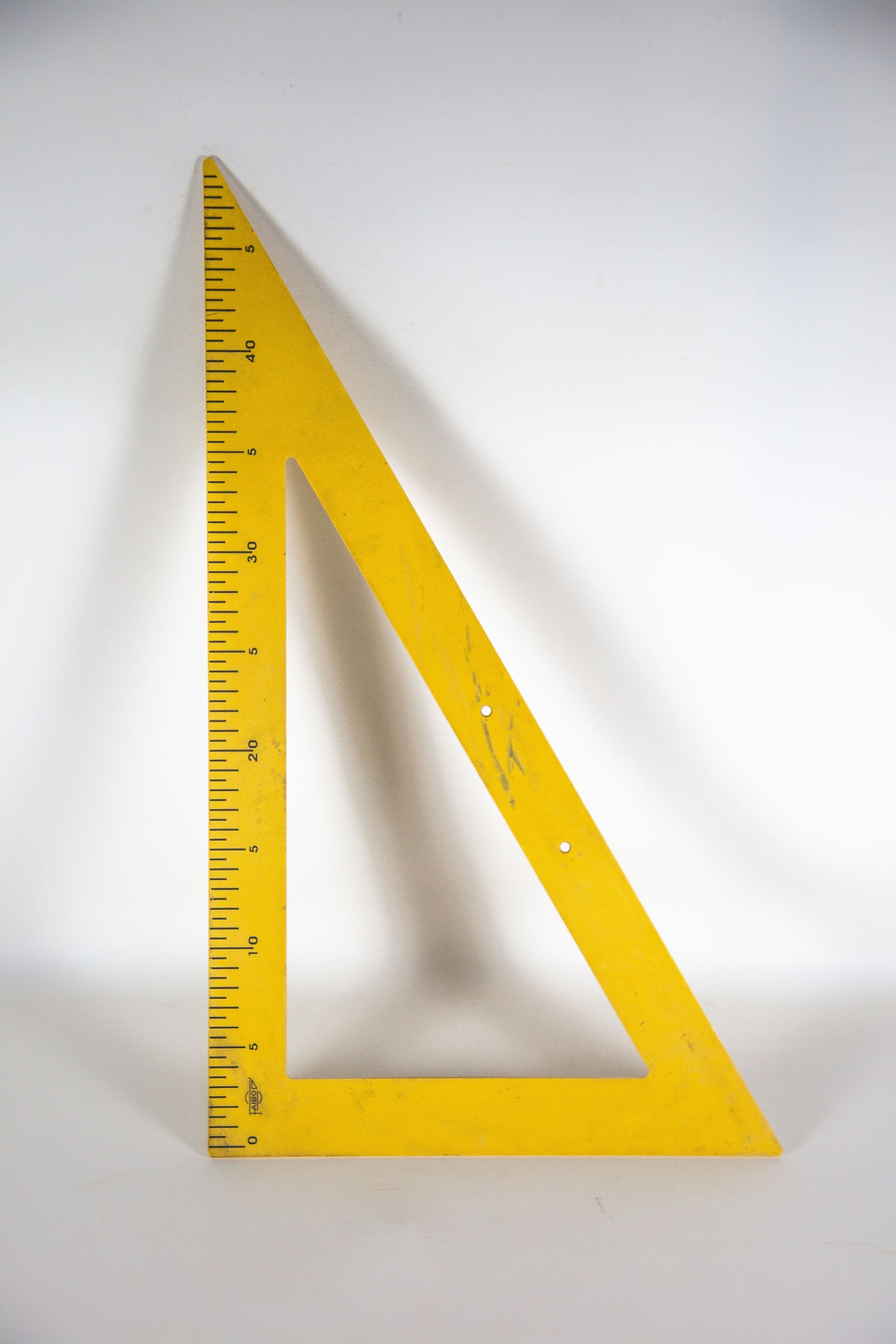 Vintage equerre large square hard plastic square yellow | Etsy