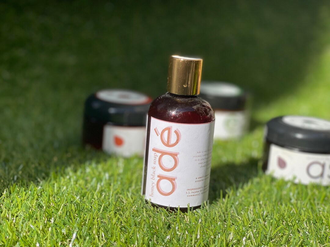 Ade African Black Soap With Honey + Aloe – Raw Black Soap Cleanser ...