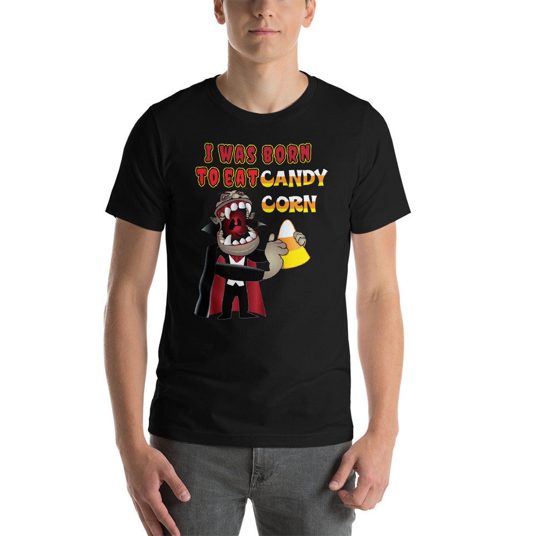 Candy Corn Vampire Halloween Short-sleeve T-shirt - Etsy